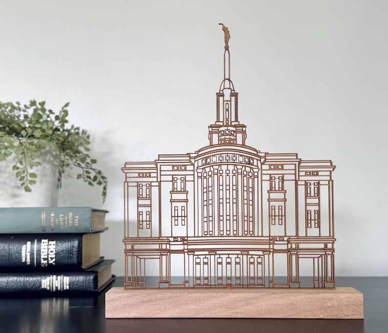 LDS Temple Art - LDS Decor - Temple - Line Art - Etsy
