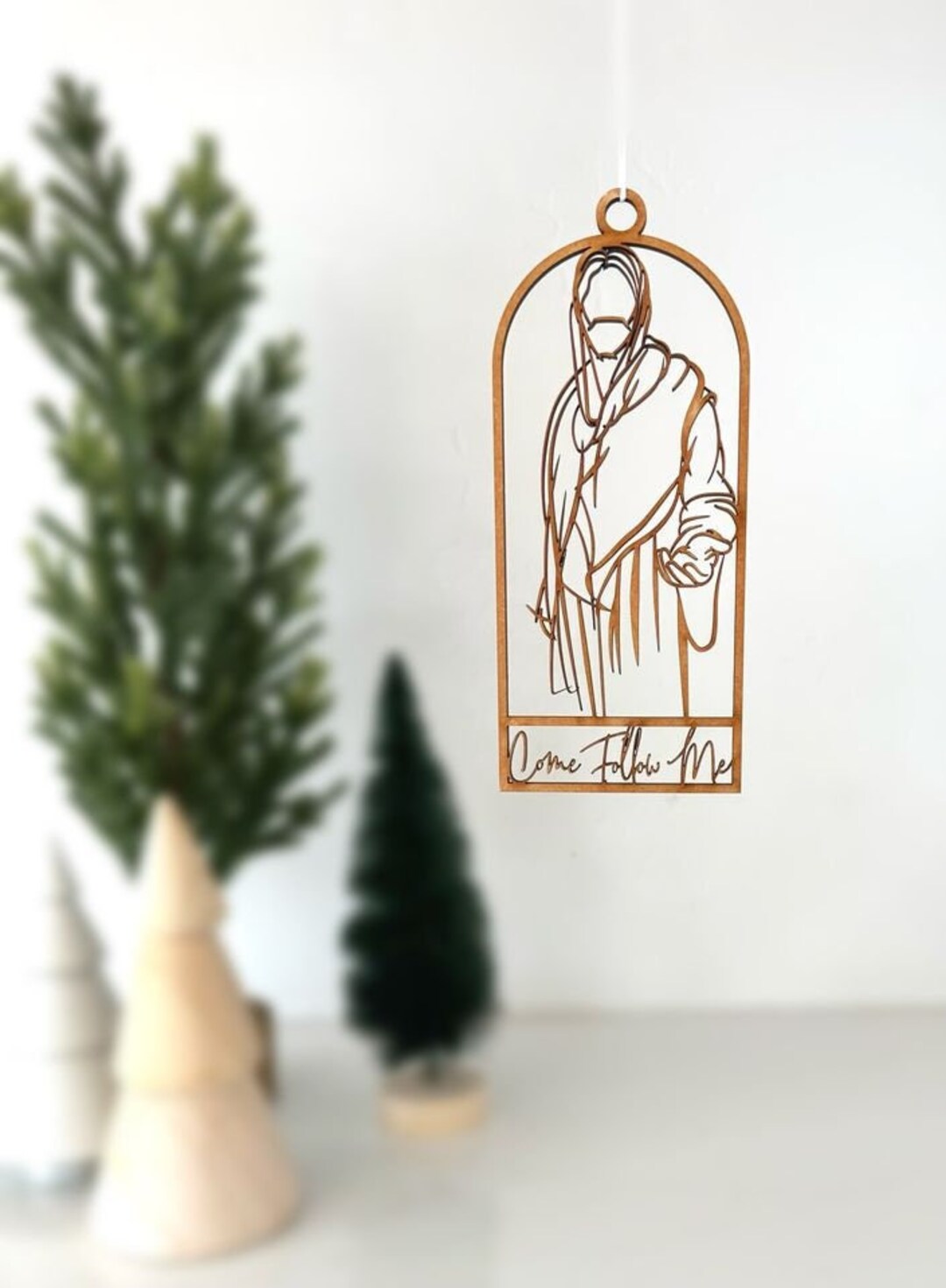 Come Follow Me Ornament - Jesus Christmas Ornament - Religious ...