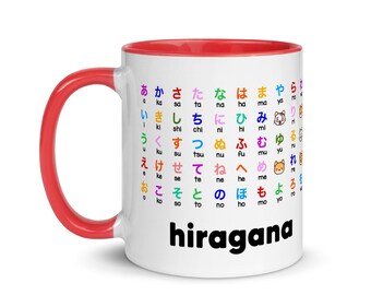 Hiragana and Katakana Mug Japanese Characters Chart and Study Guide ...