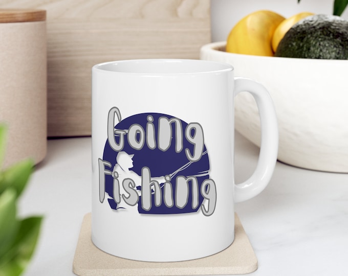 Fishing Gift for Men Husband Mug for Him Fishing Coffee Mug Fishing ...