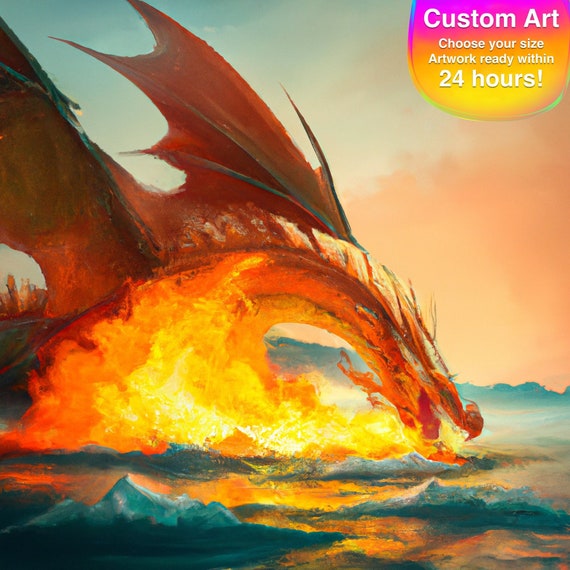 Mythical Ice And Water Dragons