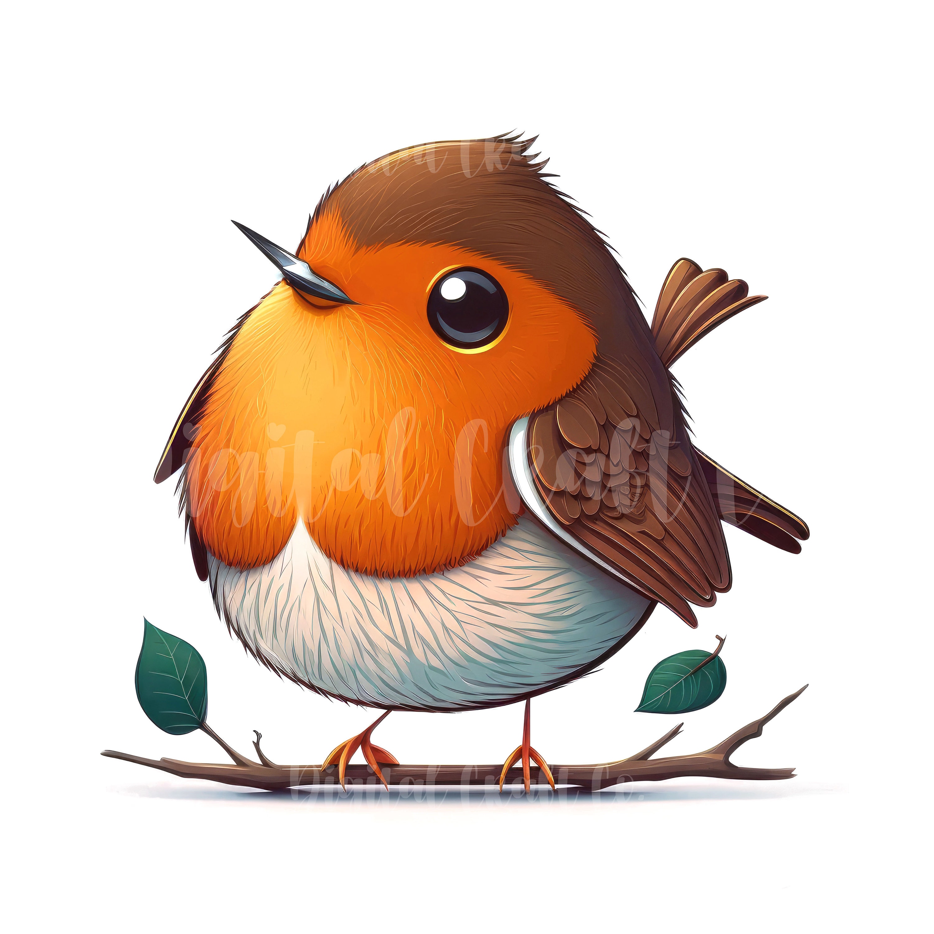 Cute Robin Clipart 12 High Quality Jpgs Digital Planner - Etsy