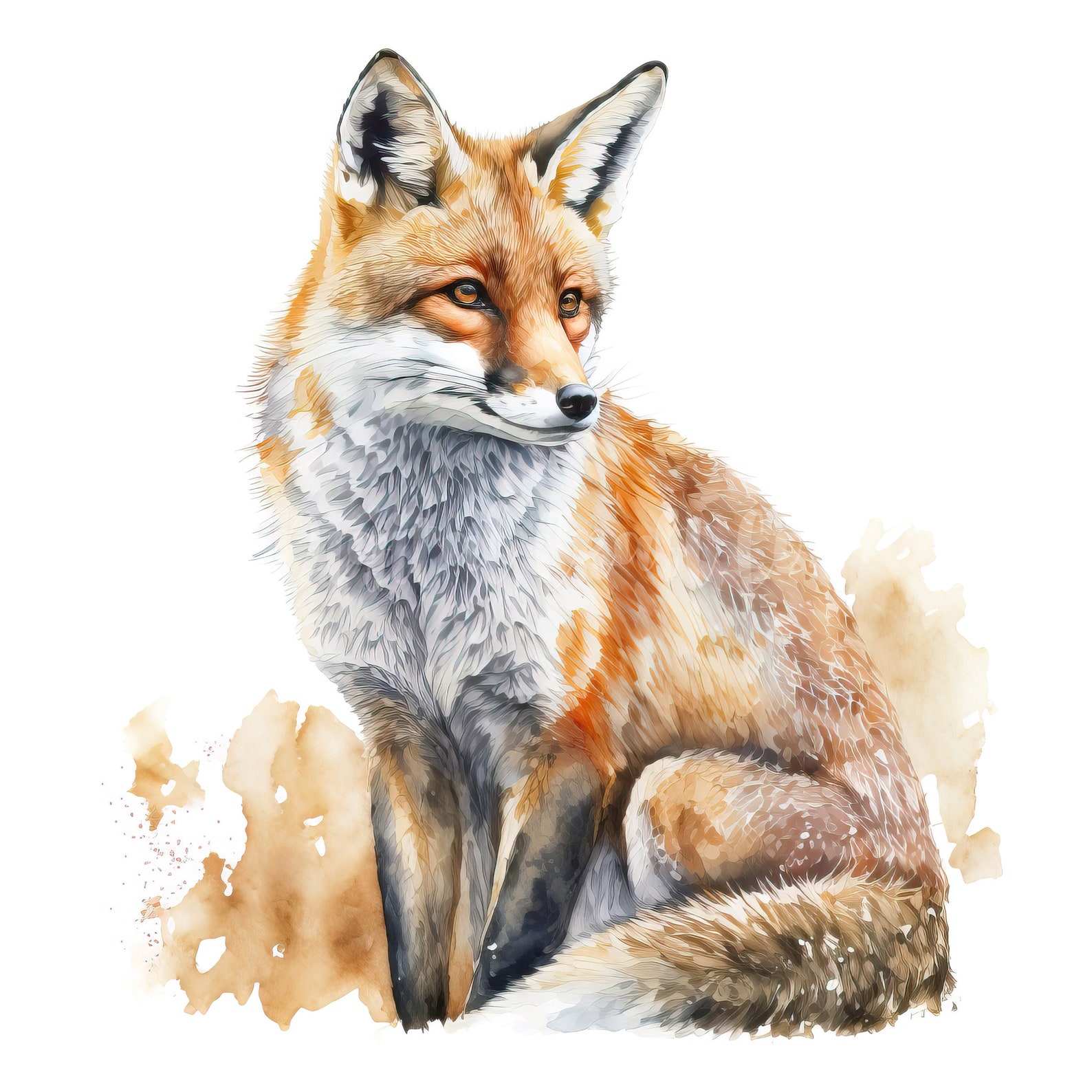 Fox Clipart Set 2 10 High Quality Jpgs Digital Download Card Making ...