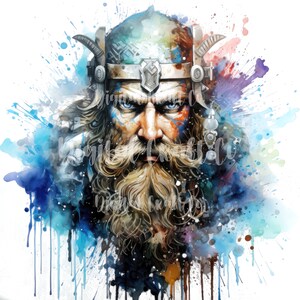 Colourful Abstract Vikings Clipart 11 High Quality Jpgs, Junk Journals ...