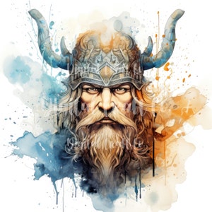 Colourful Abstract Vikings Clipart 11 High Quality Jpgs, Junk Journals ...