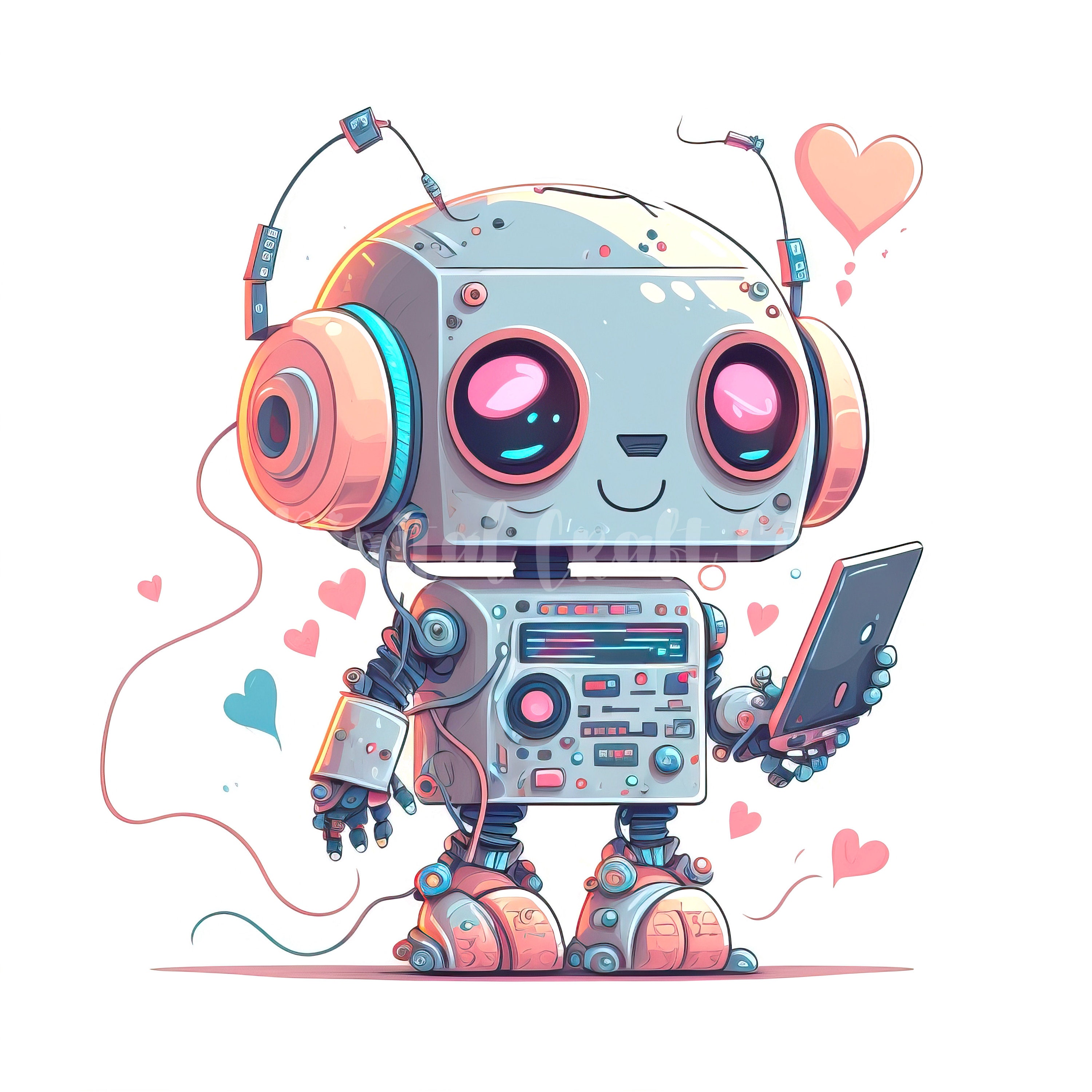 Cute Robot Drawing