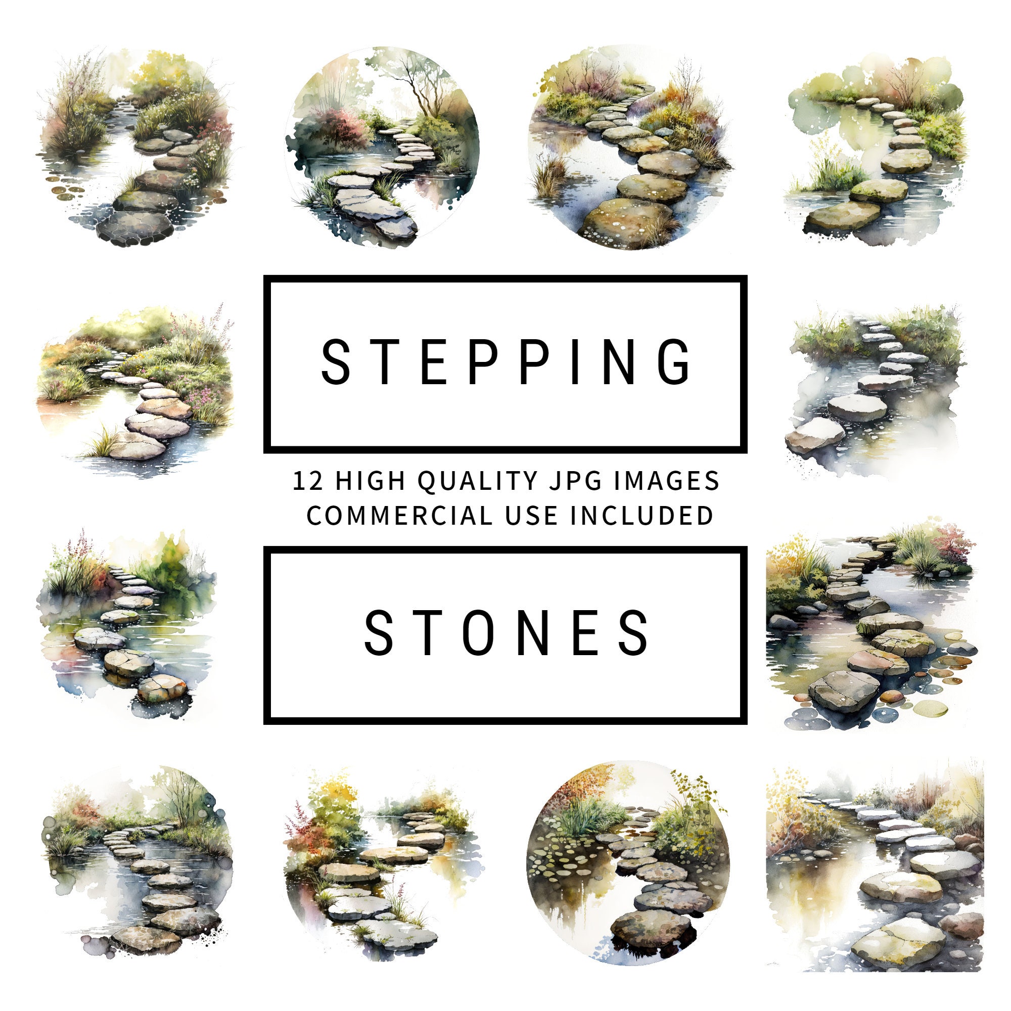 Stepping Stone Clipart