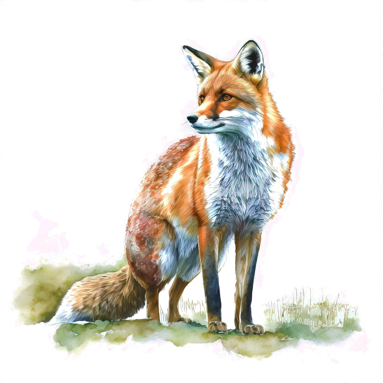 Fox Clipart Set 2 10 High Quality Jpgs Digital Download Card Making ...