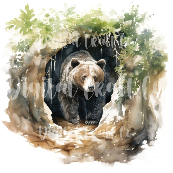Bear Cave Clipart