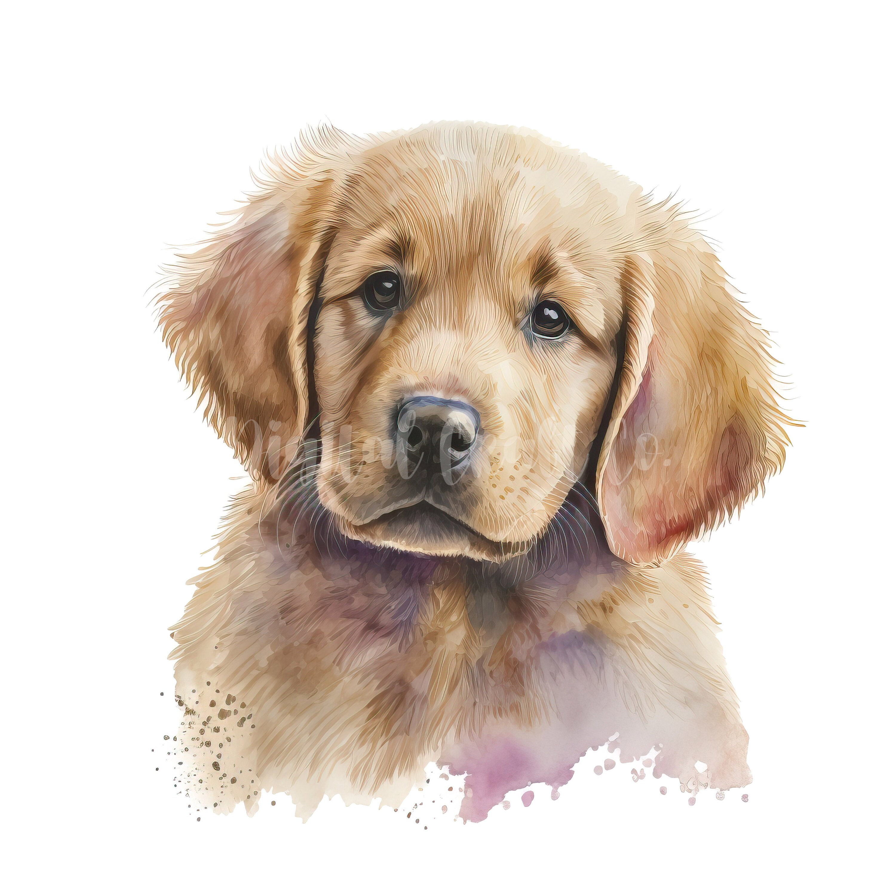 Golden Retriever Puppy Clipart 10 High Quality Jpgs - Etsy UK