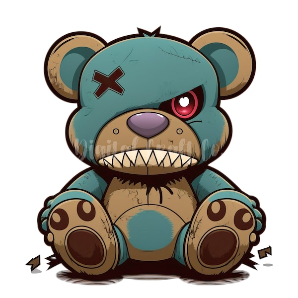 Evil Teddy Bear - Etsy
