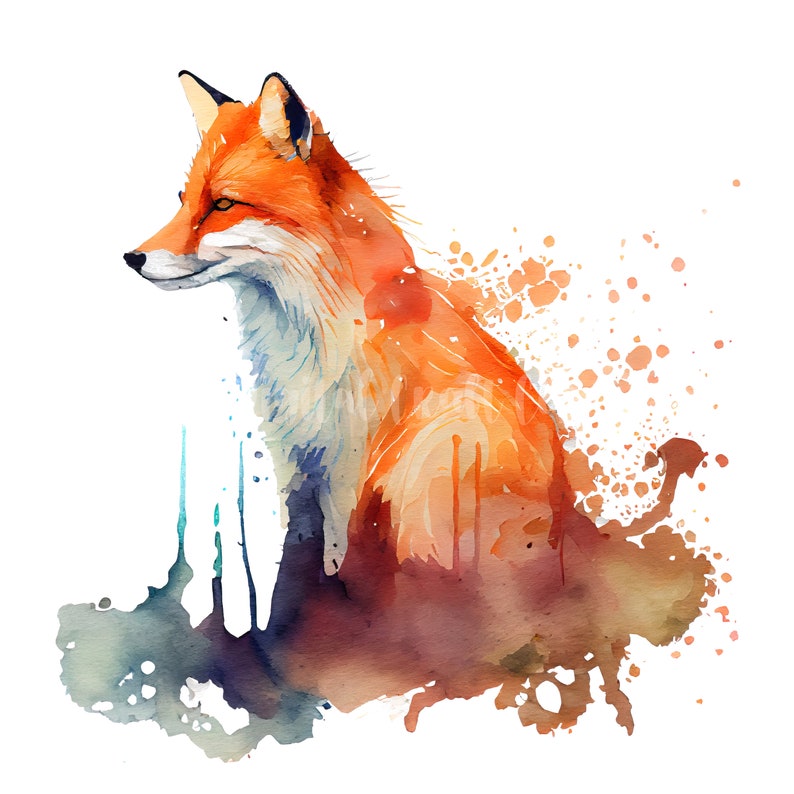 Fox Clipart Set 1 10 High Quality Jpgs Digital Download - Etsy