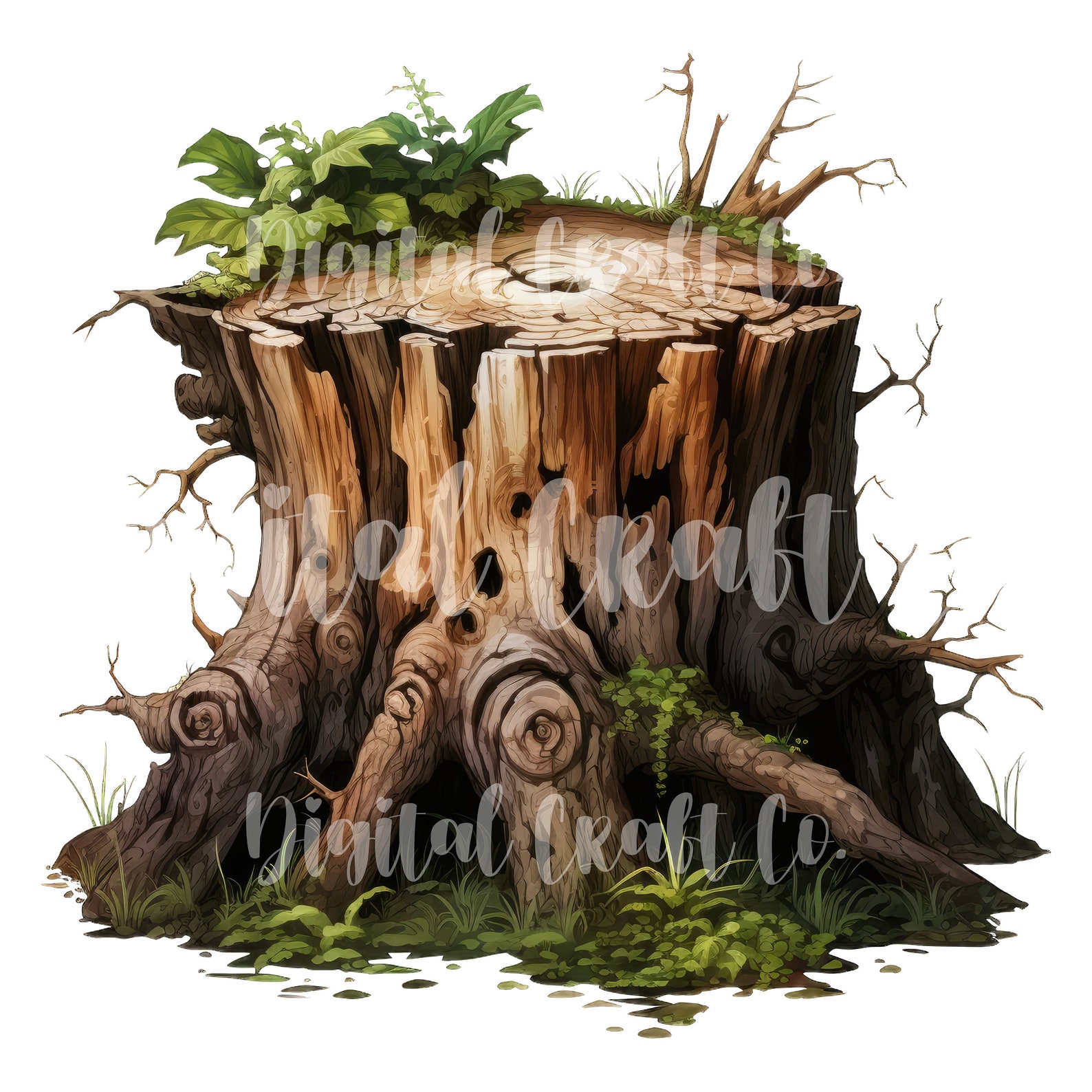 Build A Scene Forest Tree Stump Clipart 5 High Resolution Transparent ...