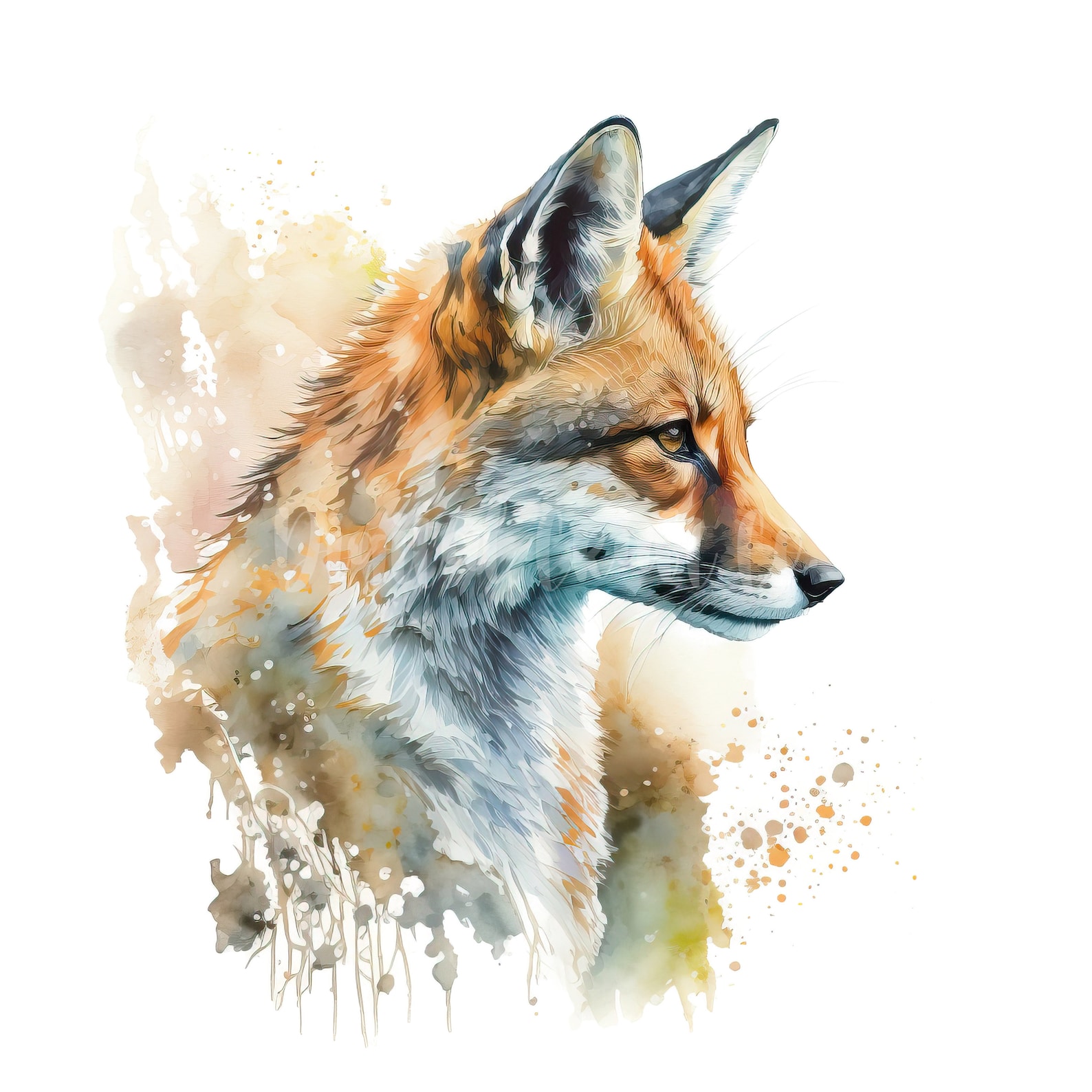 Fox Clipart Set 2 10 High Quality Jpgs Digital Download Card Making ...