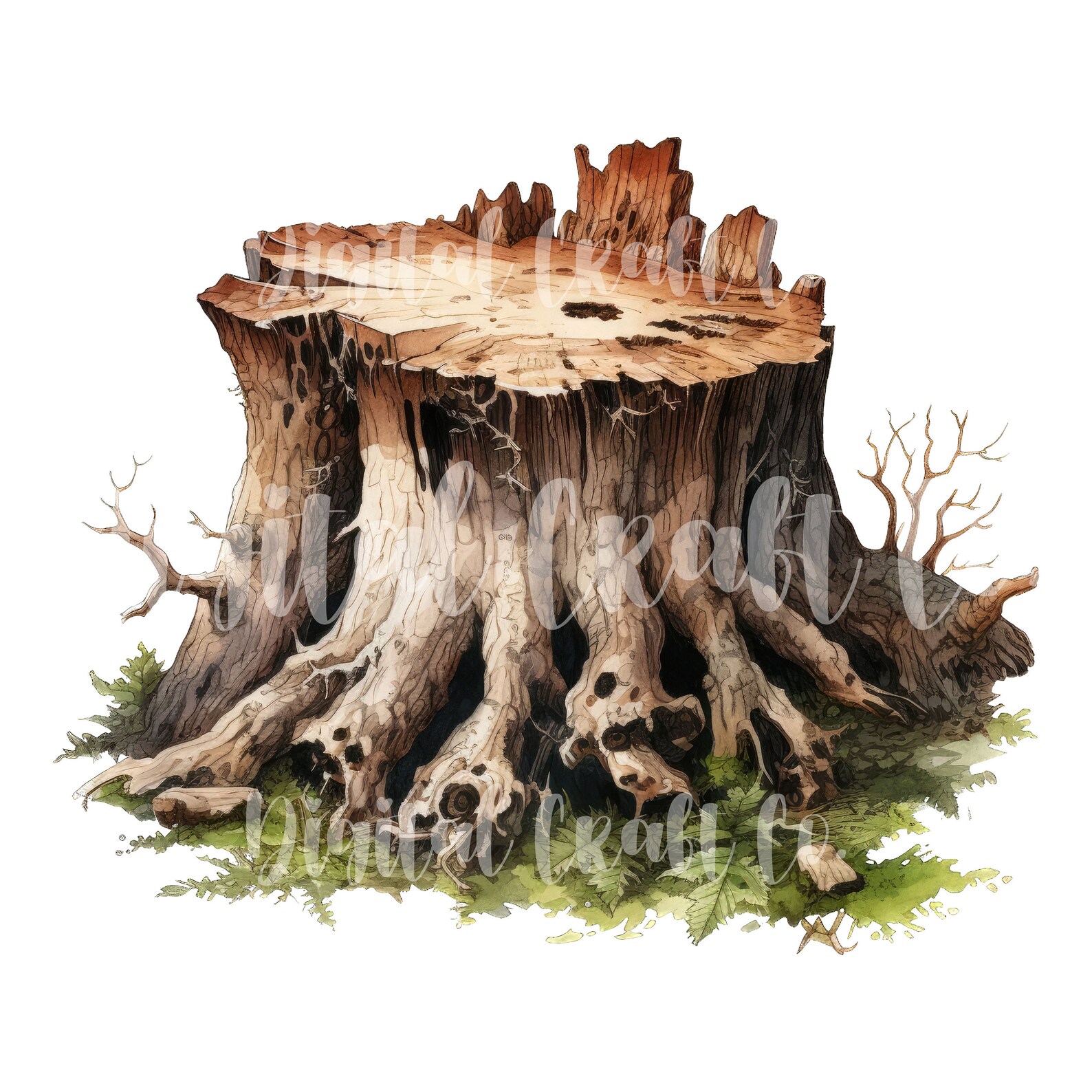 Build A Scene Forest Tree Stump Clipart 5 High Resolution Transparent ...