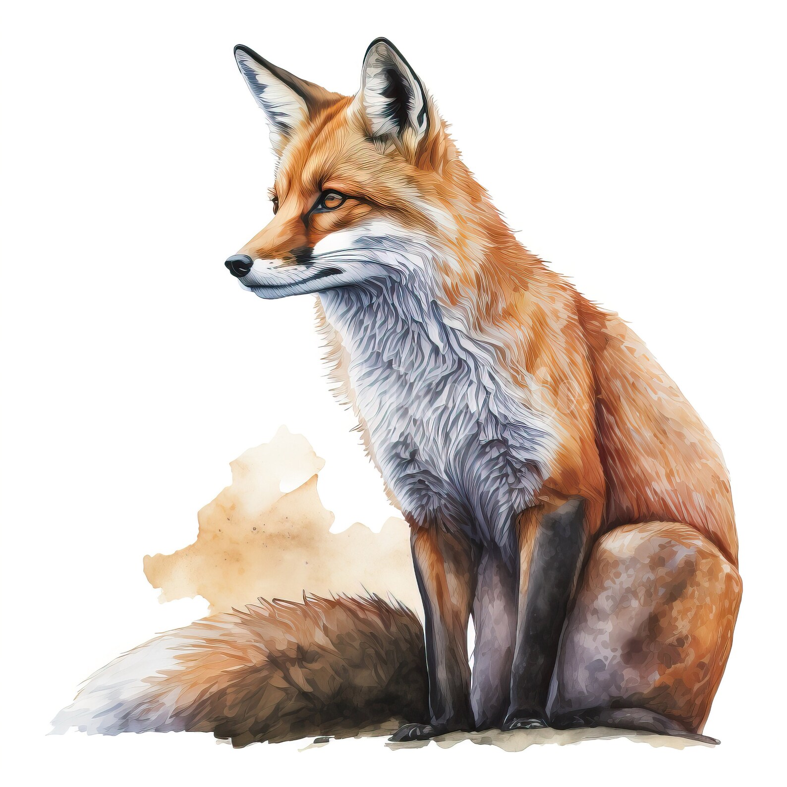 Fox Clipart Set 2 10 High Quality Jpgs Digital Download Card Making ...