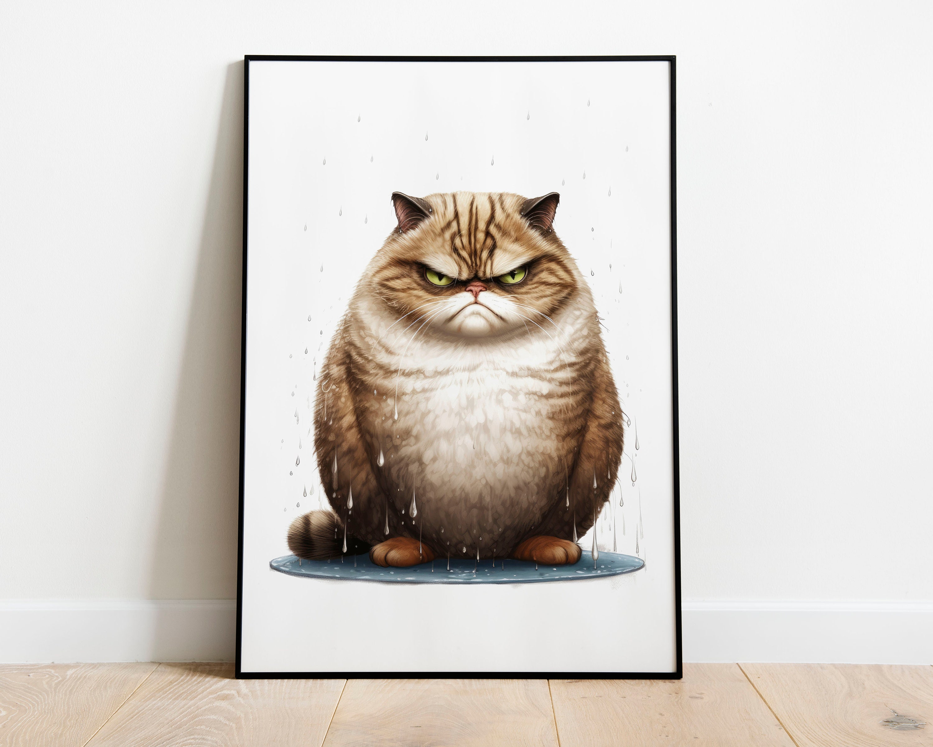 Exhausted Grumpy Cat