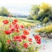 Riverside Poppies 14 High Quality Jpgs, Digital Planners, Junk Journals ...