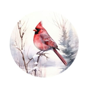 Red Cardinal Frames Clipart 12 High Quality Jpgs, Digital Planner, Junk ...