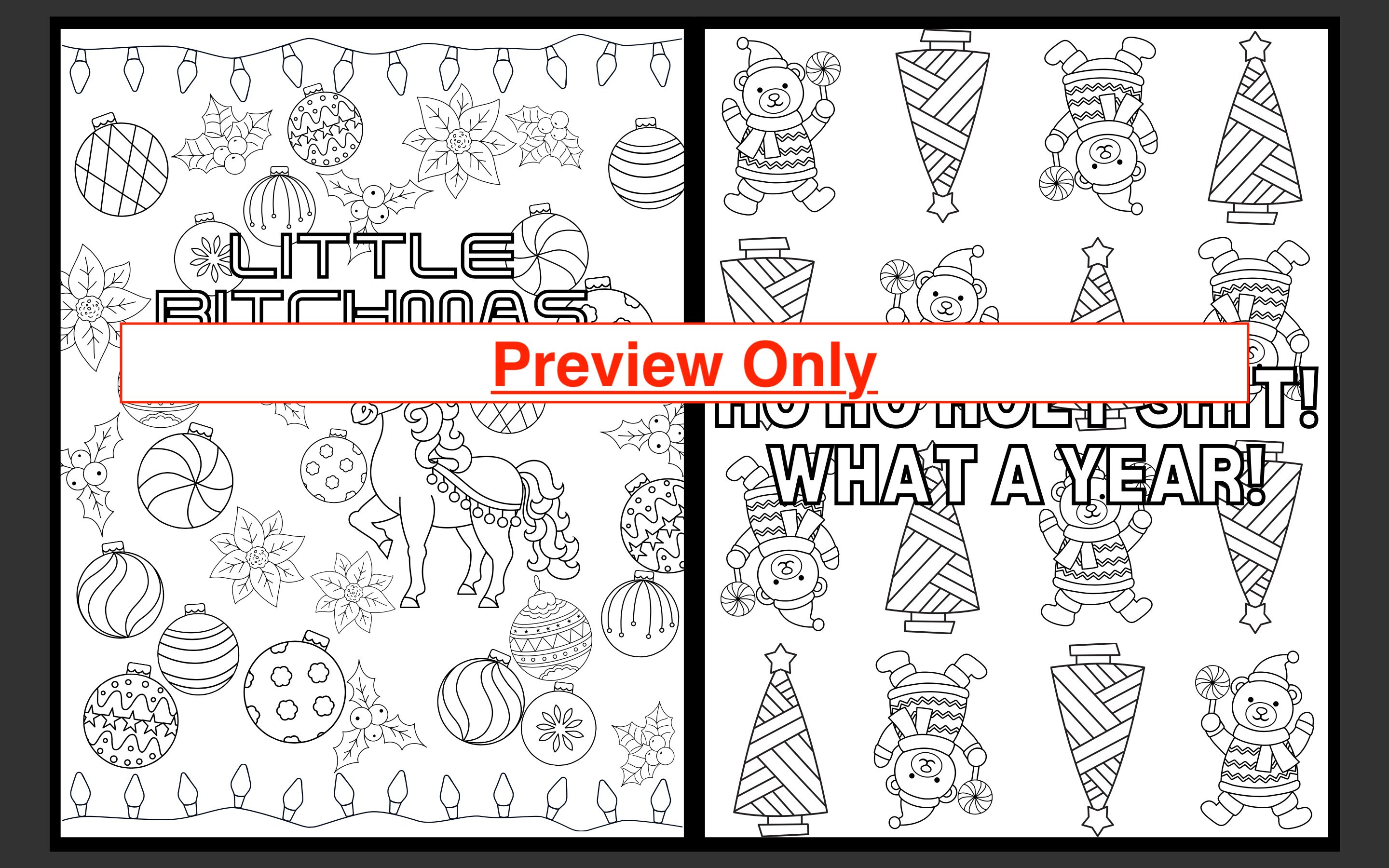 SWEAR 2023 Edition Swear Christmas Color Book, Profanity Color ...