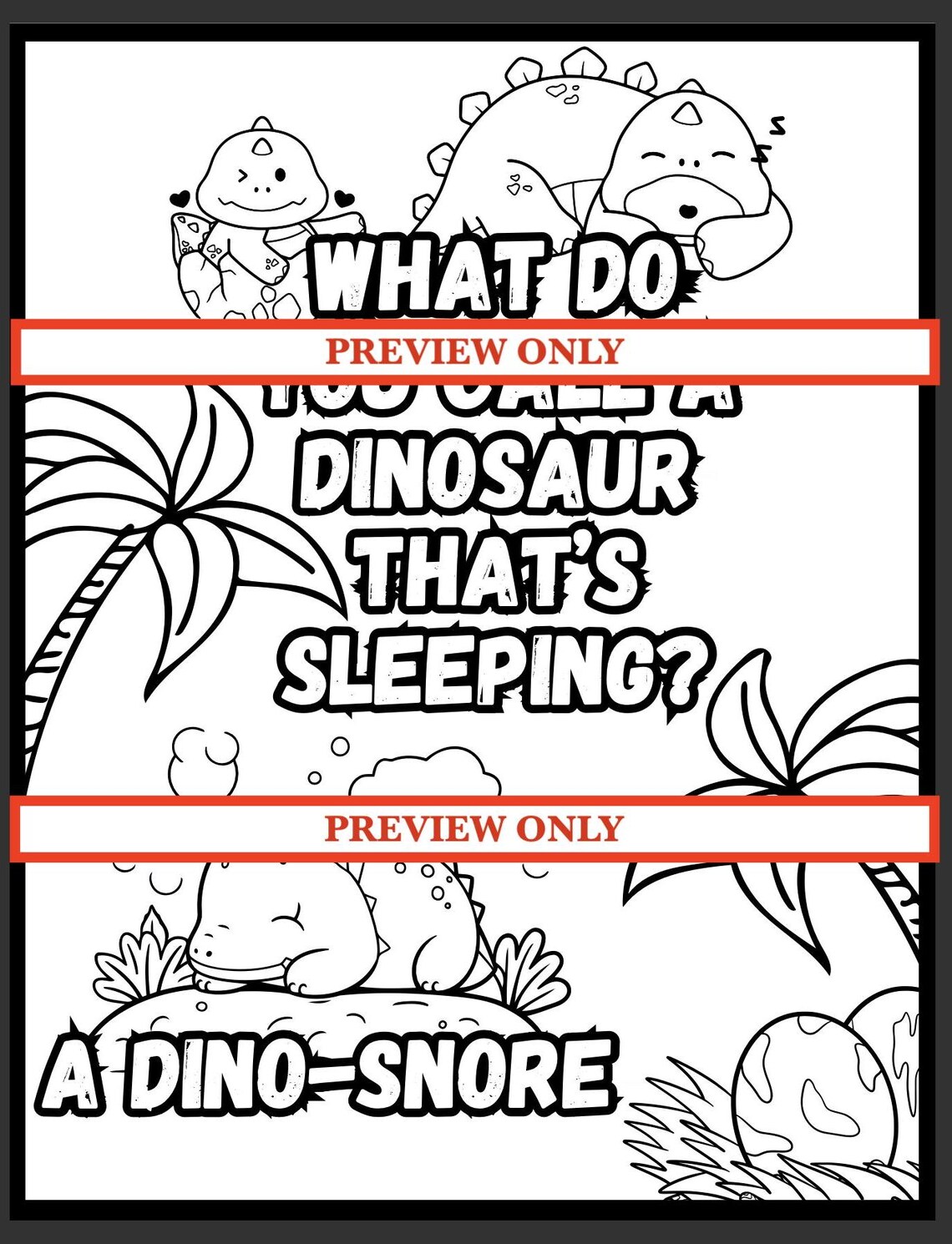 Download & Print 10 Coloring Pages- Kid Friendly JOKES to Color, Gift ...