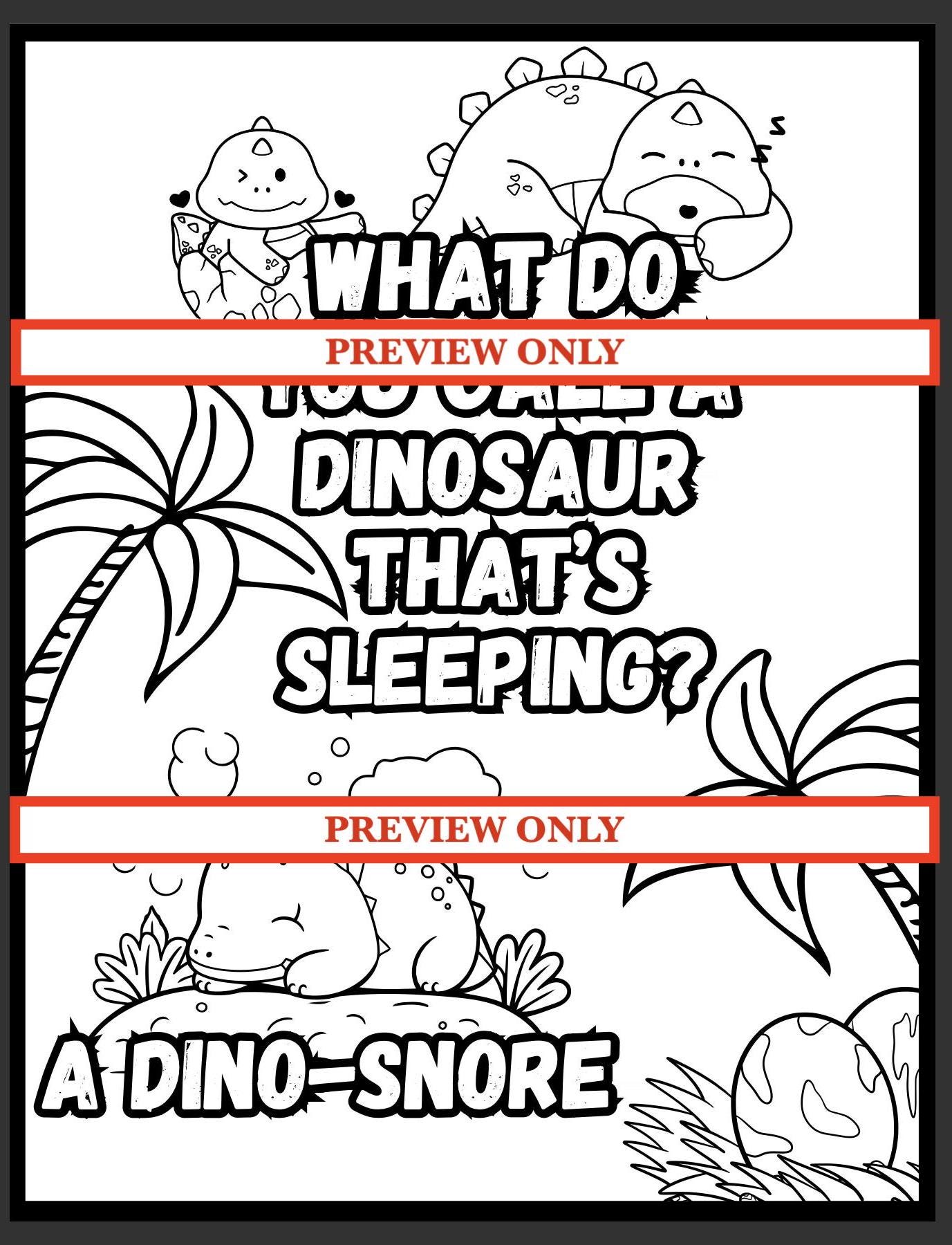 Download & Print 10 Coloring Pages- Kid Friendly JOKES to Color, Gift ...