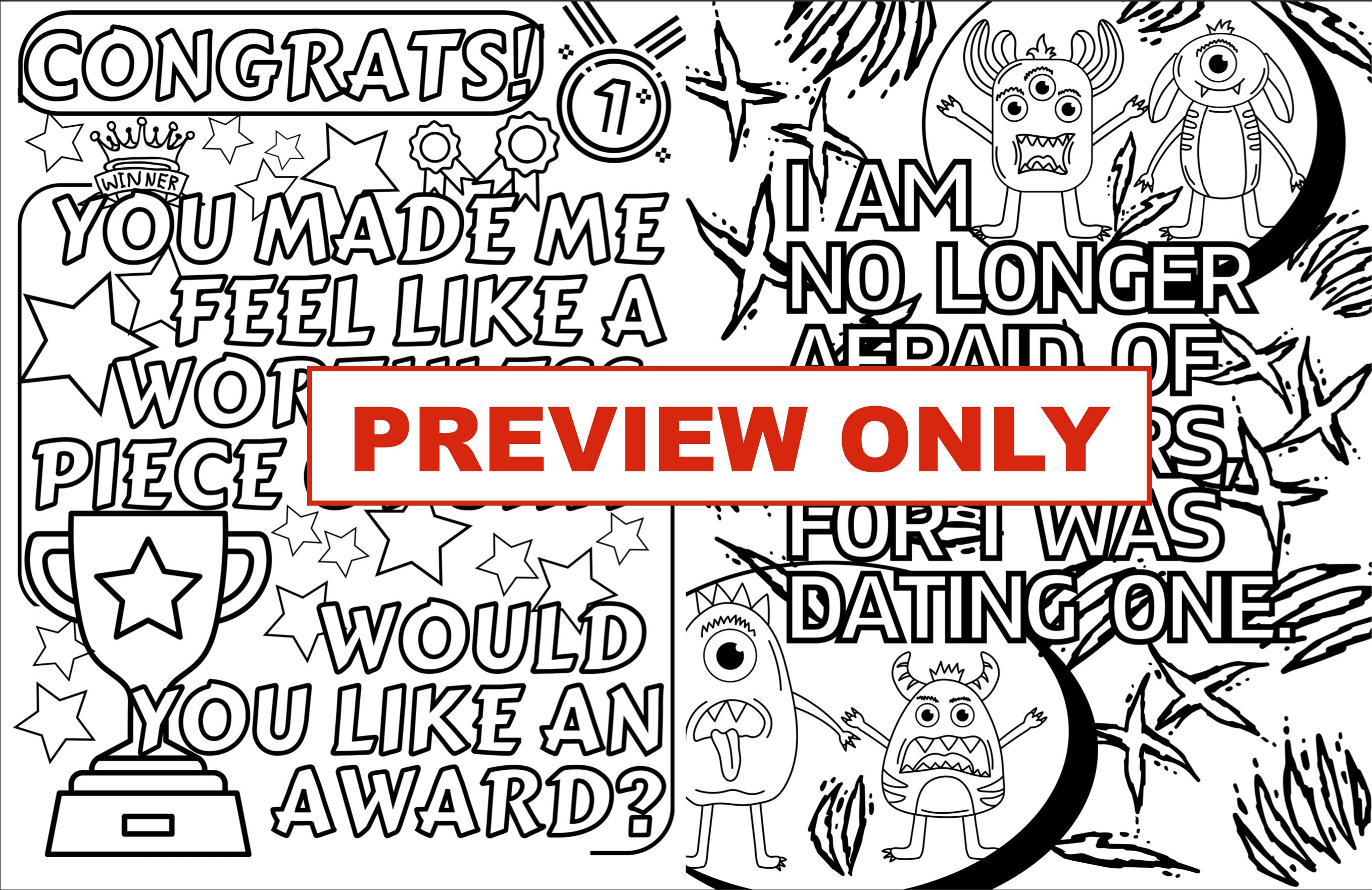 Color Book Break Up, Color Pages Divorce, Swear Color Book About Men ...