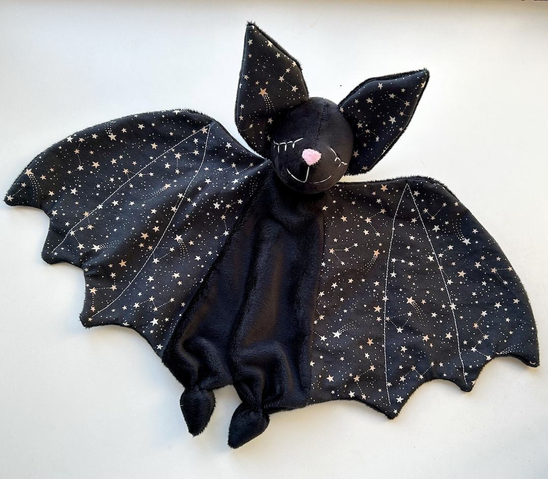 Bat Lovey Blanket, Baby Bat Plush - Etsy