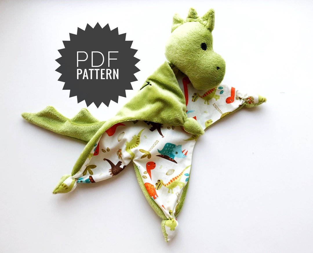 Dinosaur Comforter Pattern, Baby Lovey Pattern Tutorial, Dino Sewing ...