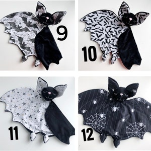 Bat Lovey, Cute Bat Plush, Baby Bat Gift, Cuddle Baby Lovey, Gothic ...
