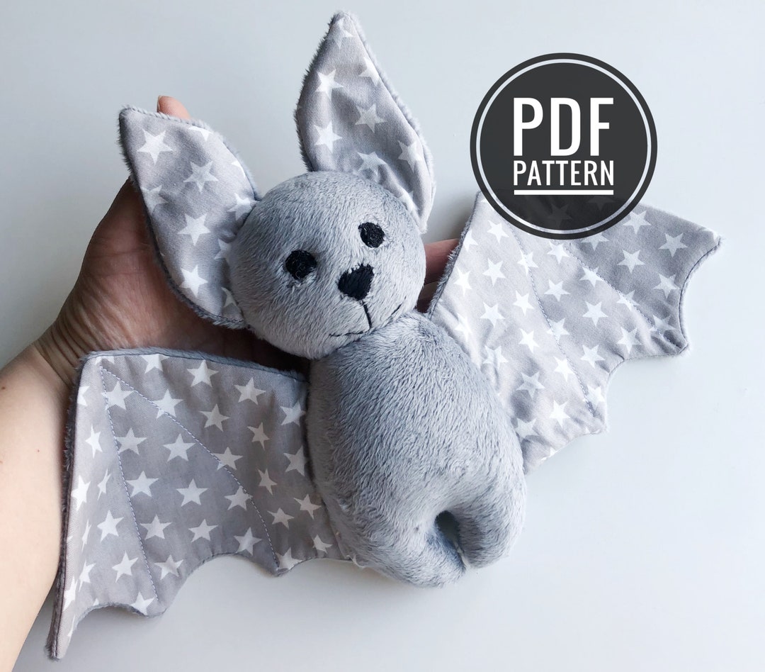 Bat Plush PDF Pattern, Bat Toy Sewing Pattern, Stuff Bat PDF - Etsy