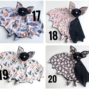 Bat Lovey, Cute Bat Plush, Baby Bat Gift, Cuddle Baby Lovey, Gothic ...