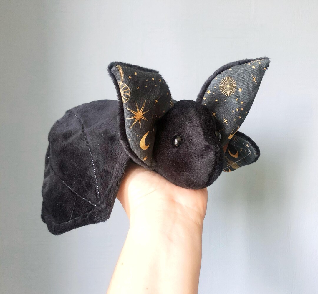 Cute Bat Plush Toy, Stuff Black Bat - Etsy