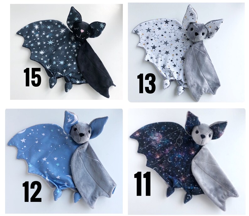 Baby Lovey Blanket Bat Plush Baby Bat Gift Stars and Moon - Etsy