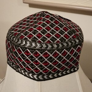 Embroidered Round Cap: Traditional Design, 21-22 Inch - Etsy