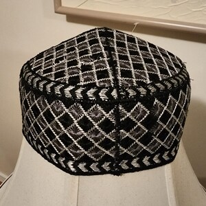 Embroidered Round Cap: Traditional Design, 21-22 Inch - Etsy