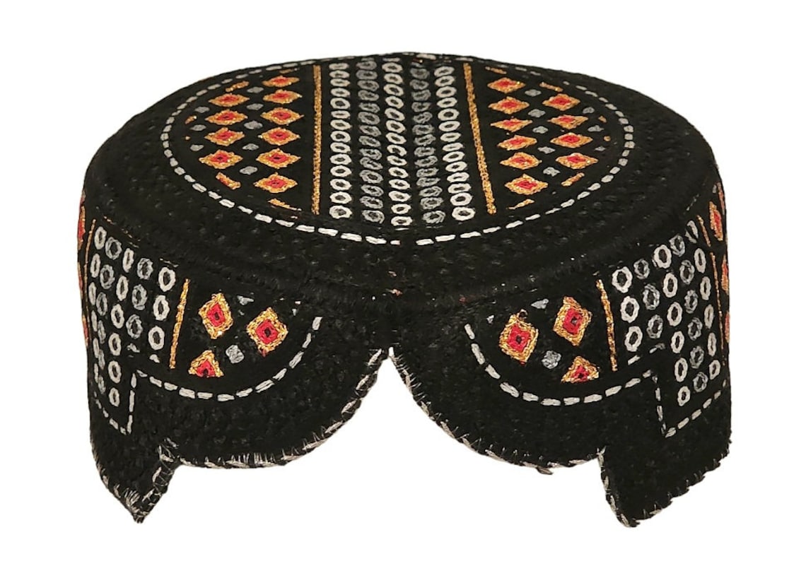 Traditional Embroided Pashtoon/balochi/sindhi Round Cap for Men. Size ...