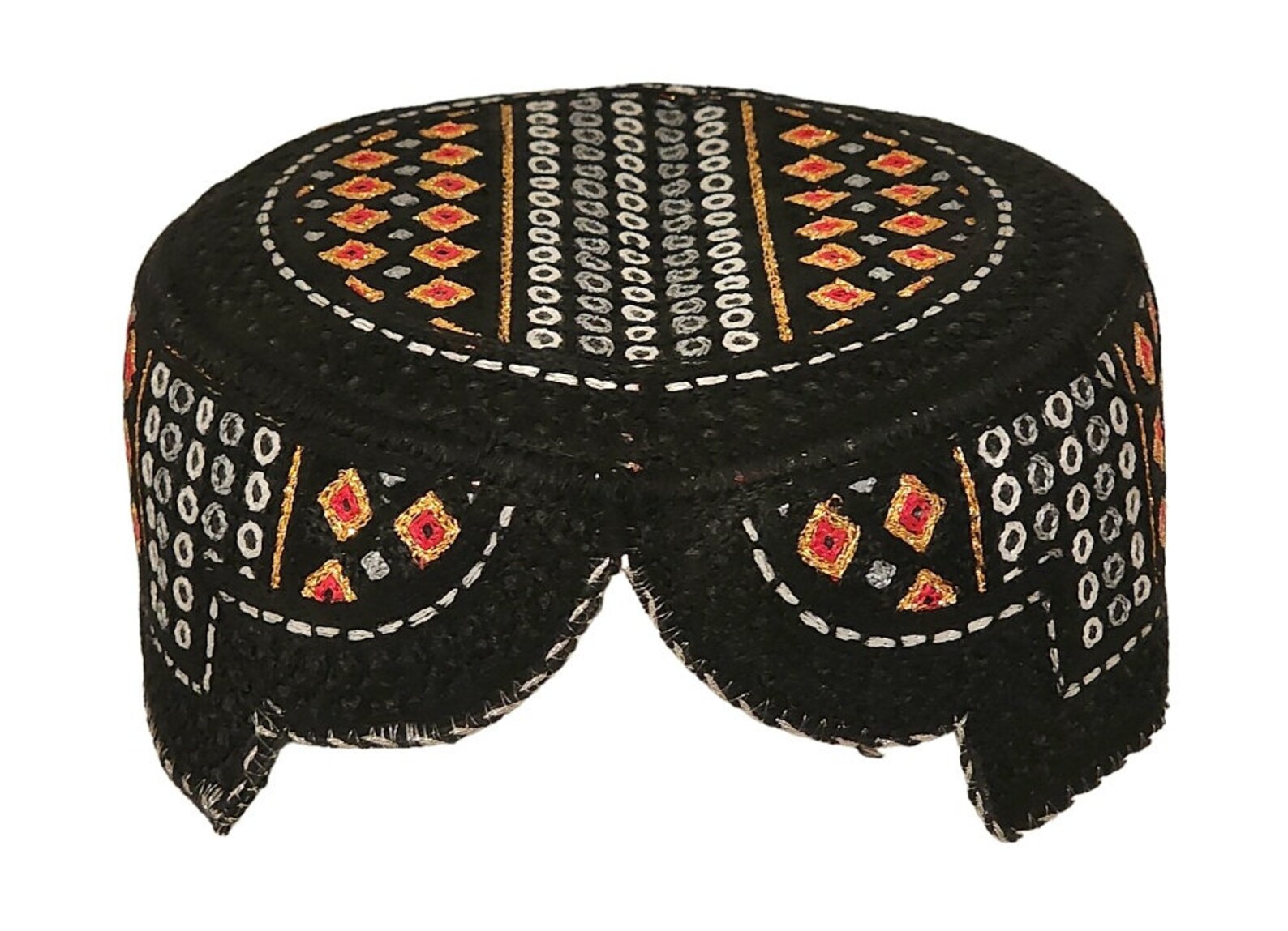 Traditional Embroided Pashtoon/balochi/sindhi Round Cap for Men. Size ...