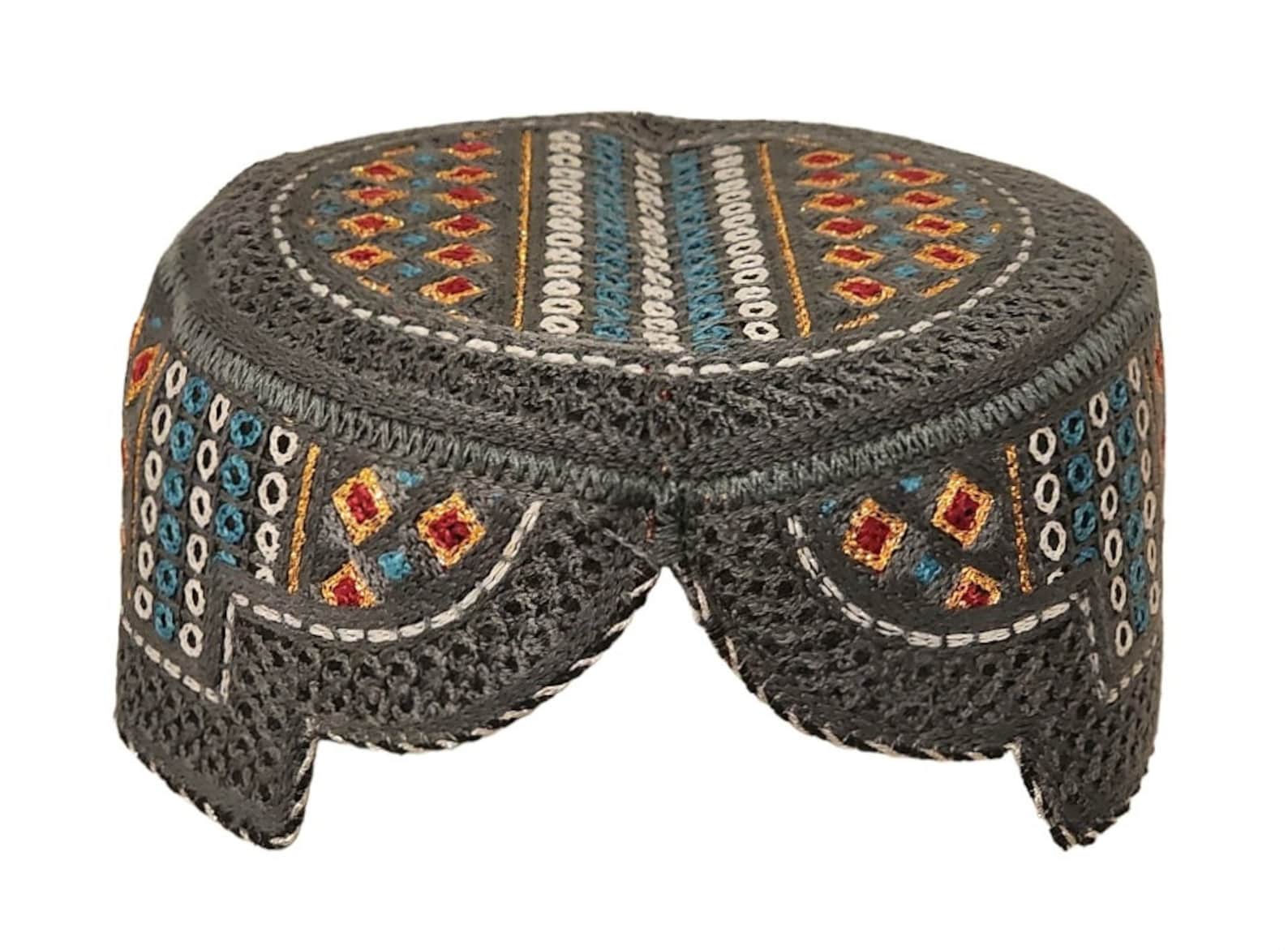 Traditional Embroided Pashtoon/balochi/sindhi Round Cap for Men. Size ...