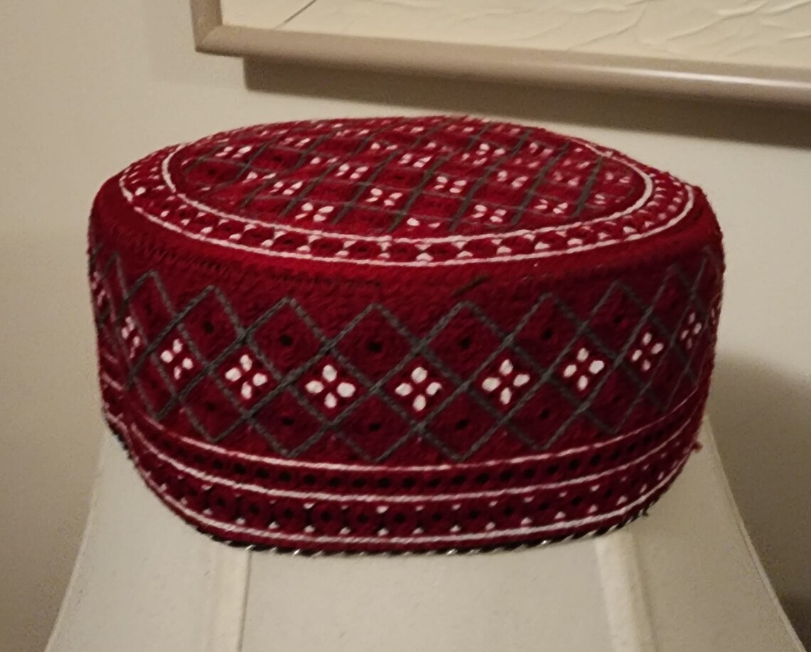 Traditional Embroided Round Cap for Men/women. Free Shipping - Etsy