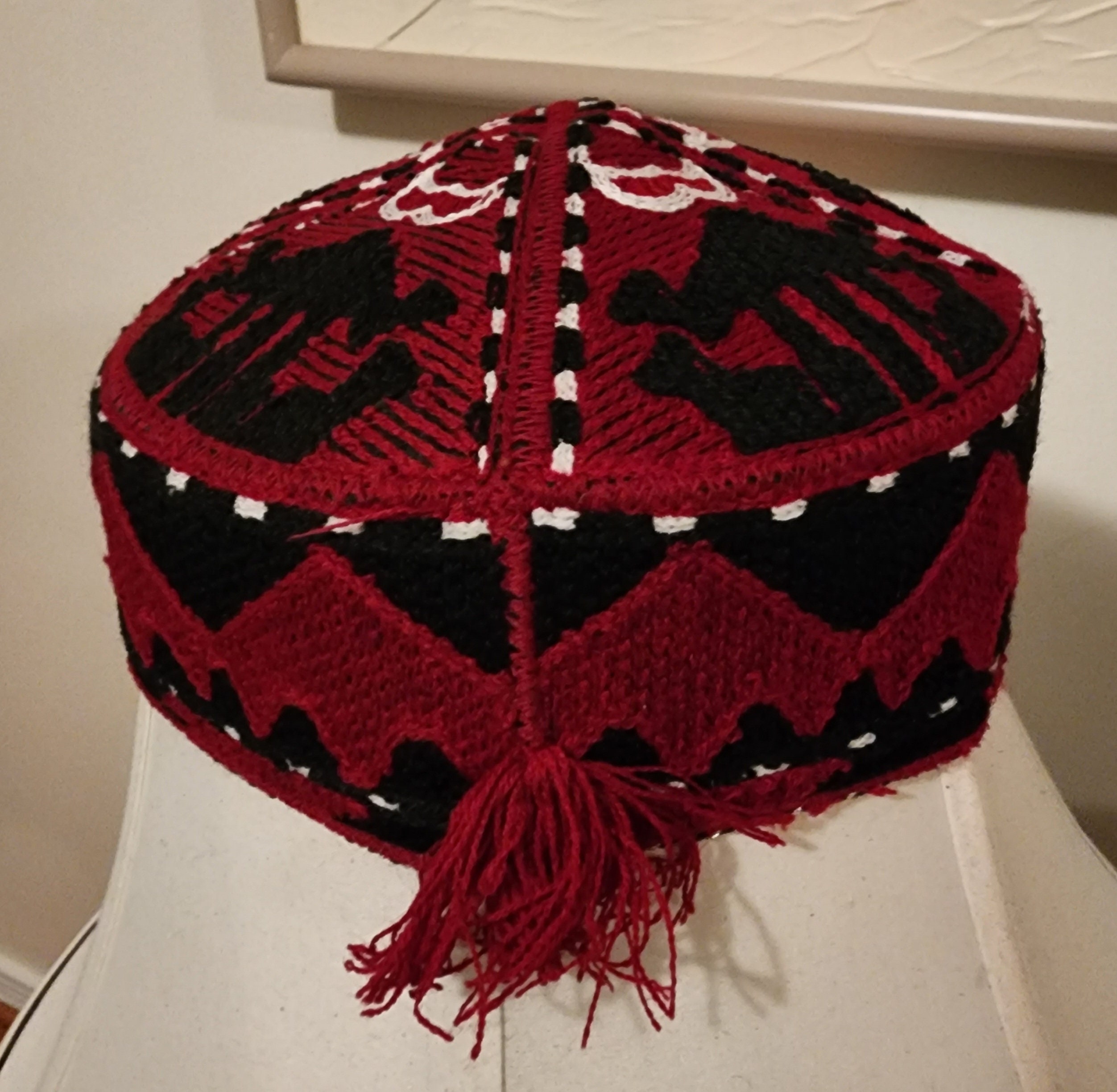 Traditional Embroided PTM Style Round Cap for Men. Size 21, 22 & 22.5 ...