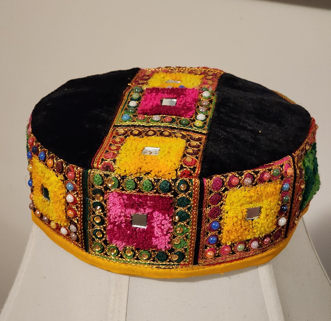 Traditional Embroided Cap for Women. Size 20, 21 & 22 Inches Round ...