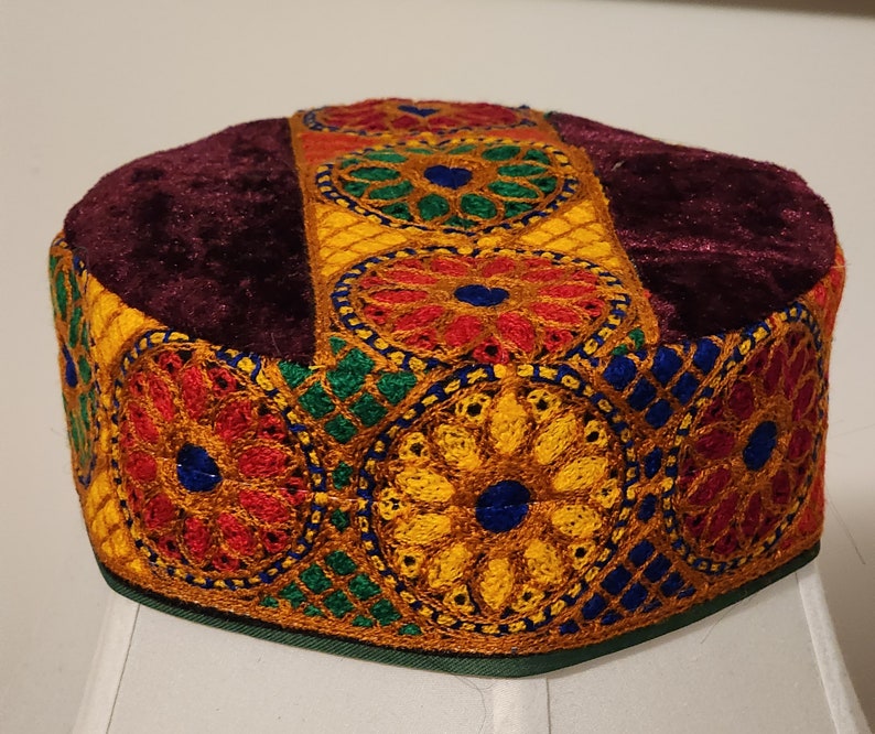 Traditional Embroided Cap for Women. Size 21 & 22 Inches Round. Free ...