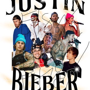 Justin Bieber Design | Justin Bieber | PNG Digital Download | - Etsy