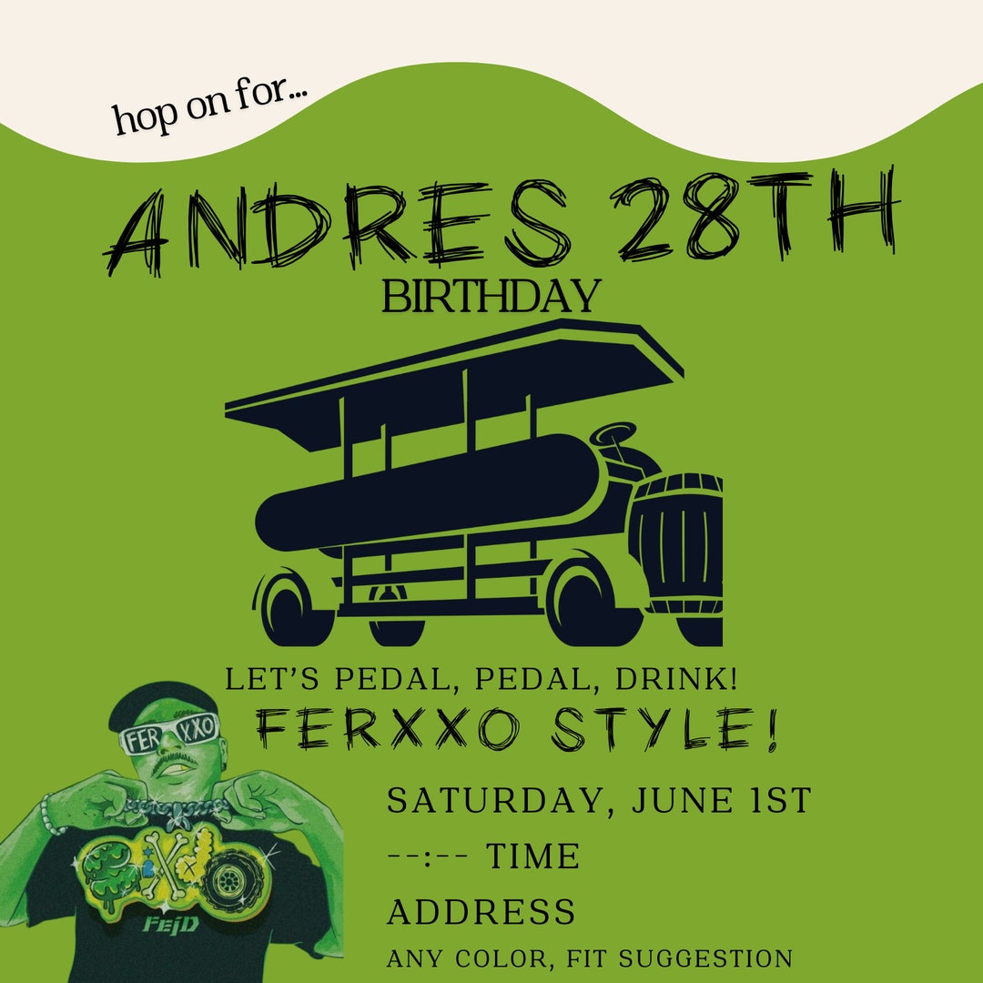 FEID Birthday Invitation PNG | Digital Download | Editable | Birthday ...