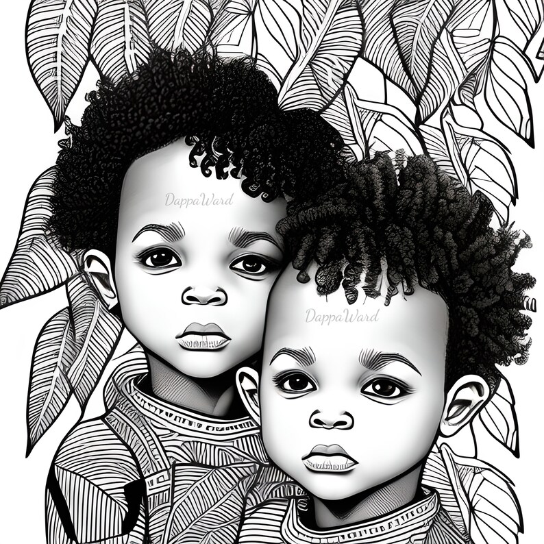 Wall Art: Brothers, Line Art, Instant Digital Download Art, PNG File ...