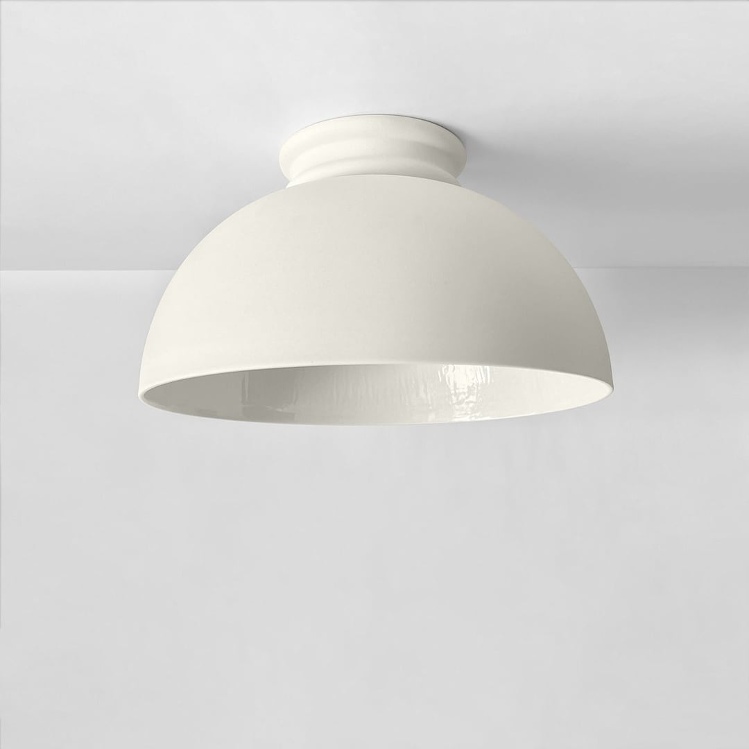 Pompeii – Extra Large Ceramic Dome Light Fixture | Minimalist Surface ...