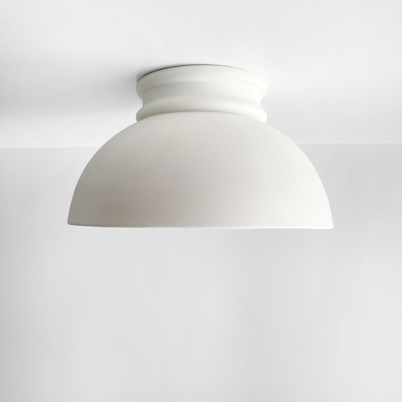 Large Pompeii | Ceramic Flush Mount Ceiling Light | Handmade Minimalist ...