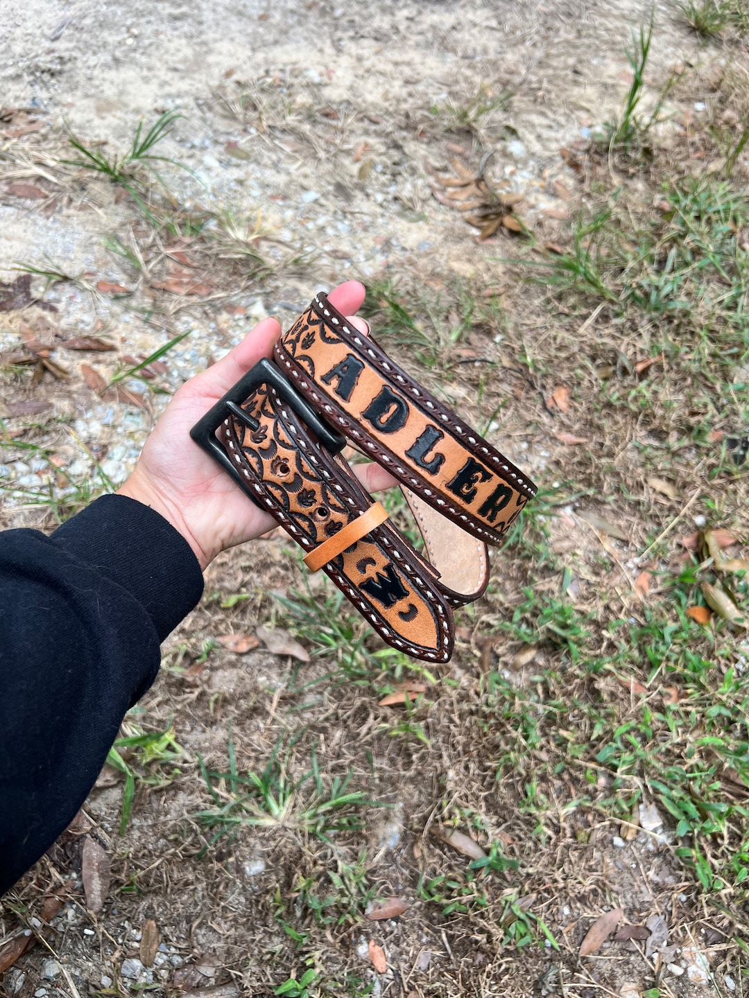 Custom Leather Belt - Etsy