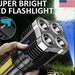 Super Bright Flashlight Torch LED Searchlight USB Rechargeable ...